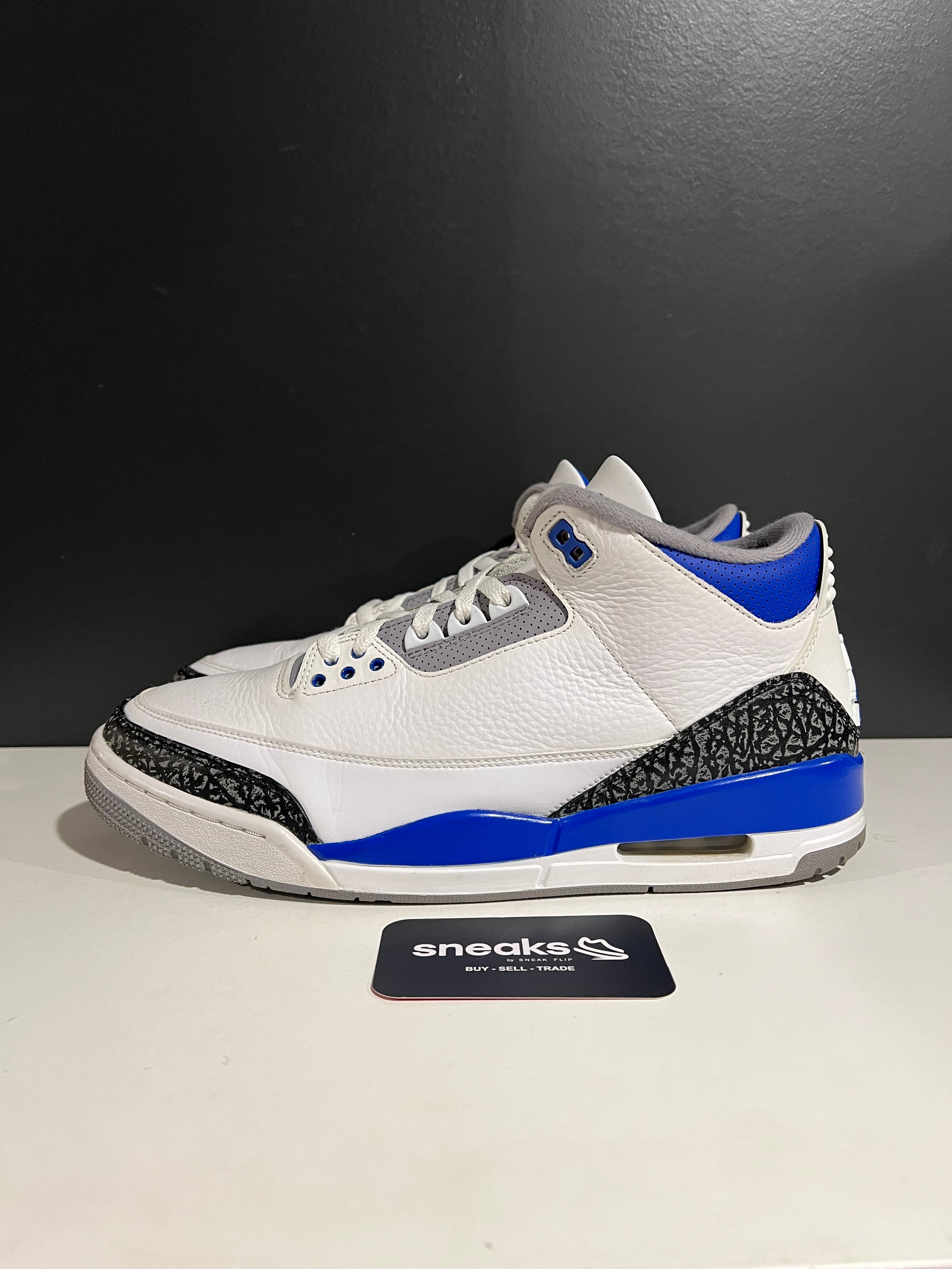 USED Air Jordan 3 Retro Racer Blue CT8532-145 SIZE 12M NO BOX JY25-217 ...